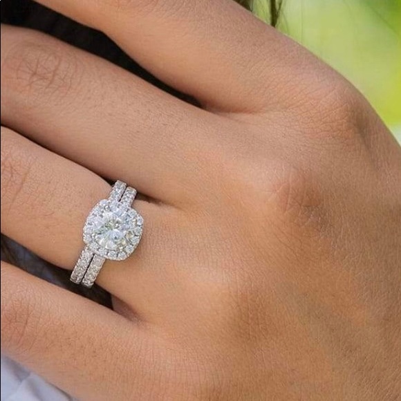 Accessories | Sterling Silver 925 Engagement Ring Wedding Band | Poshmark